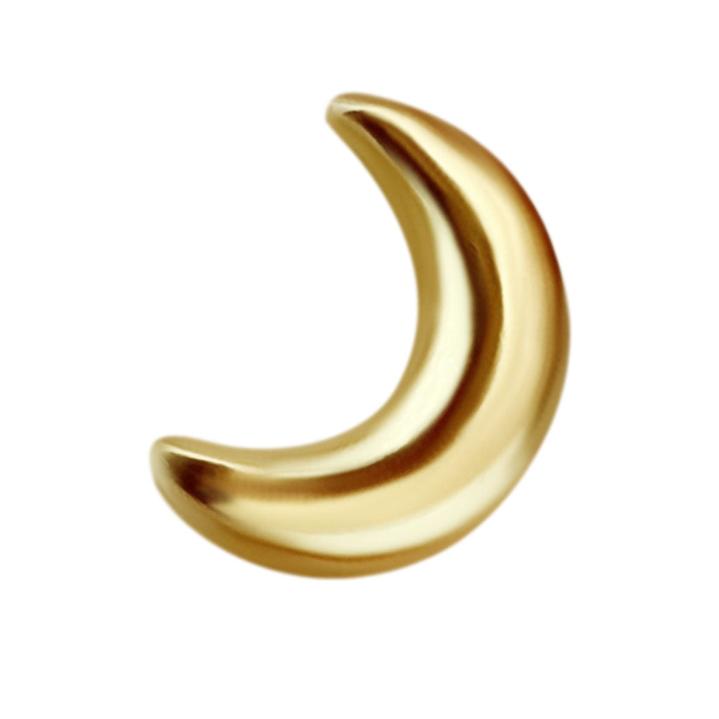 New Moon Tooth Gem – 22k Solid Gold | Golden Lunar Glow