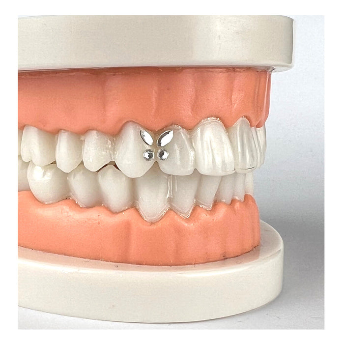 Butterfly Tooth Gem 4-Pack – Crystal Clear Preciosa® Crystals